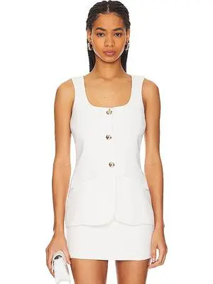 Amanda Uprichard Kya Top - White
