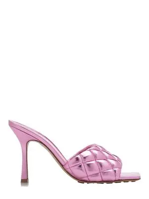 Bottega Veneta Bottega Veneta Padded Reflection Matelassé Mules Pink