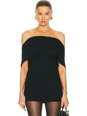 TOTEME Off-shoulder Evening Top - Black