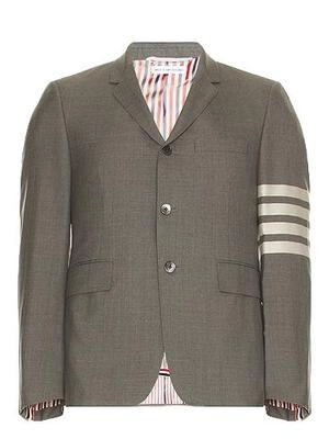 Thom Browne Bar Engineered Suit Jacket - Medium Grey