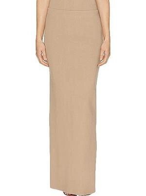 HELSA Carina Knit Skirt Mushroom