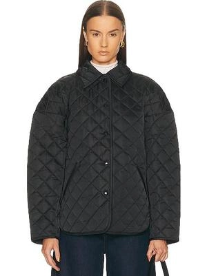 TOTEME Collared Quilted Jacket - Black