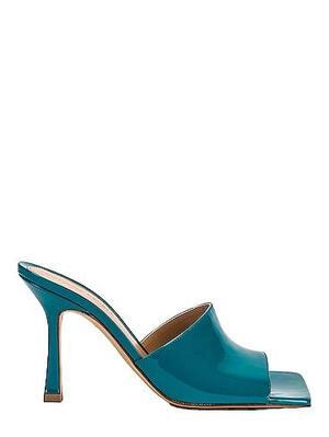 Bottega Veneta Stretch Gloss Heeled Sandals - Blaster