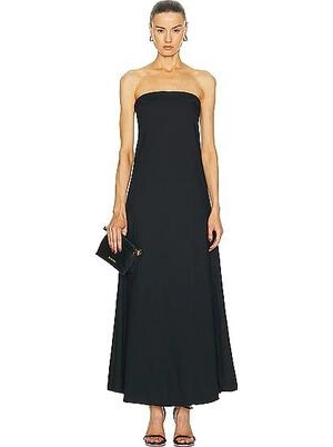 AEXAE Column Maxi Dress - Black