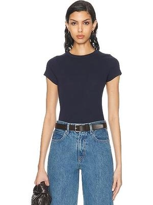 FLORE FLORE Car Baby Tee - Navy