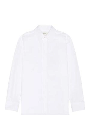 Saint Laurent Chemise Col Monsieur - Blanc