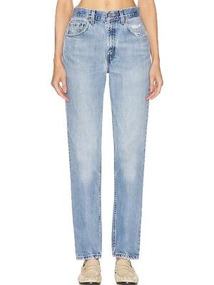 ALIGRACE Vintage High Rise Slim Straight Jean - Medium Dark
