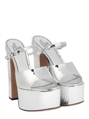 VALENTINO Valentino Garavani Patent Leather Platform Mules