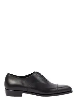 George Cleverley Leather Oxford Shoes - Black
