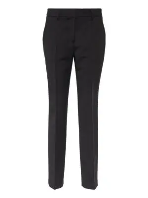 Gabriela Hearst High-rise Straight Wool Trousers - Black