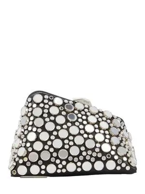 Attico Studded Leather Clutch - Multicoloured