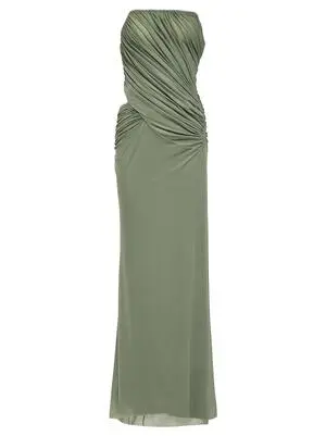 Christopher Esber Cutout Jersey Maxi Dress - Green
