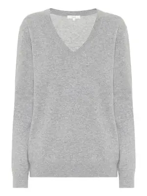 Vince V-neck Cashmere Sweater - Grey