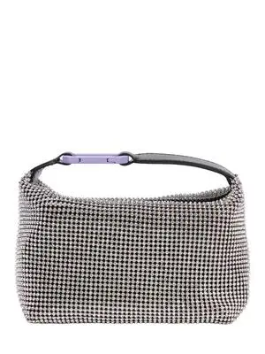 EERA Moonbag Embellished Mesh Pouch - Silver