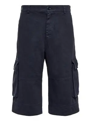 Dolce & Gabbana Cotton Cargo Shorts - Blue