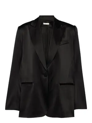THE SEI Silk Blazer - Black