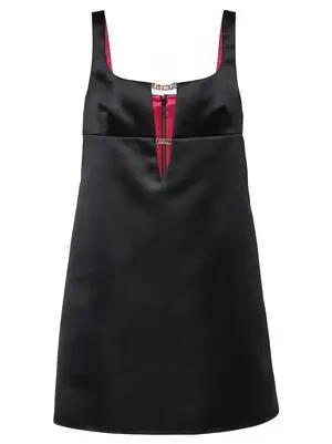 Nina Ricci Cutout Satin Minidress - Black