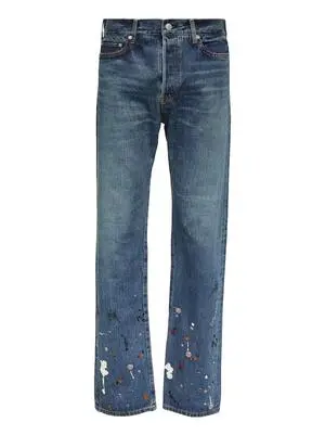 Undercover Beaded Straight Leg Jeans - Blue
