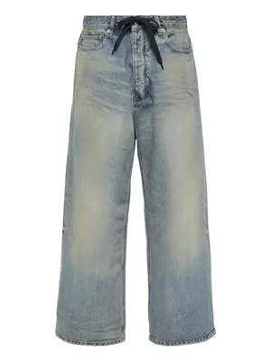 Balenciaga Mid-rise Wide-leg Jeans - Blue