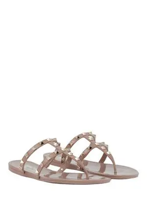 VALENTINO Valentino Garavani Rockstud PVC Thong Sandals