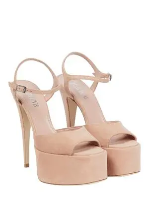 Paris Texas Pamela Suede Sandals - Pink