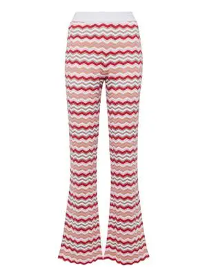 Missoni Zig Zag High-rise Flared Trousers - Multicoloured