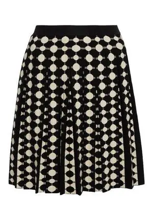 Tory Burch Polka-dot Jacquard Mini Skirt - Multicoloured