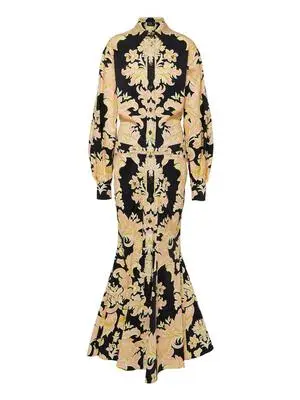 Etro Printed Cotton-blend Maxi Shirt Dress - Multicoloured