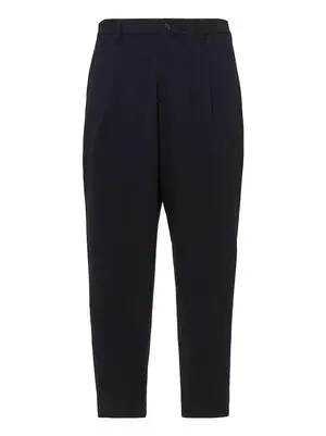 Giorgio Armani Virgin Wool Tailored Trousers - Blue