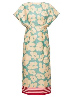 Dries Van Noten Floral Midi Dress - Multicoloured