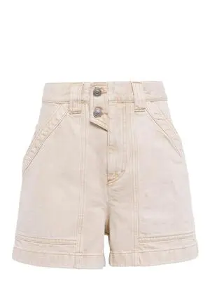 MARANT ETOILE Sintio Denim Shorts - Neutrals
