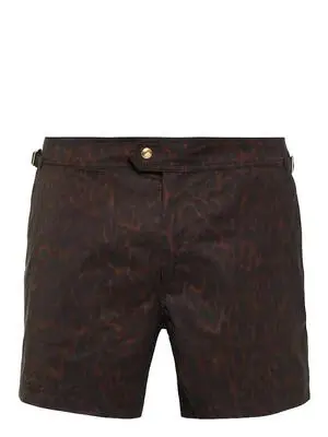 TOM FORD Cheetah Print Swim Trunks - Multicoloured
