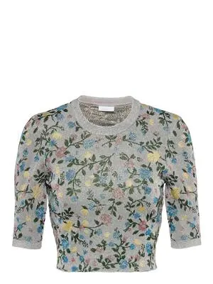 PACO RABANNE Rabanne Floral Jacquard Sweater