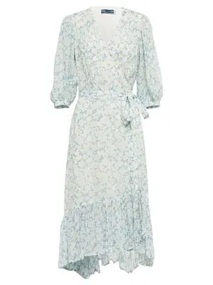 Polo Ralph Lauren Floral Georgette Wrap Dress - Multicoloured
