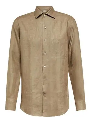 Loro Piana Andre Linen Shirt - Beige