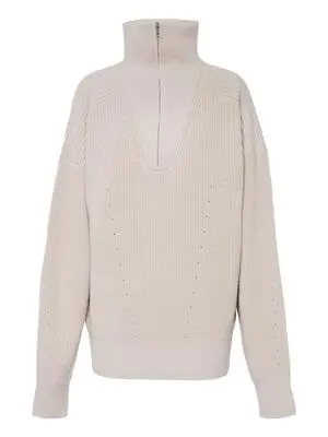 MARANT ETOILE Benny Wool Sweater - Neutrals