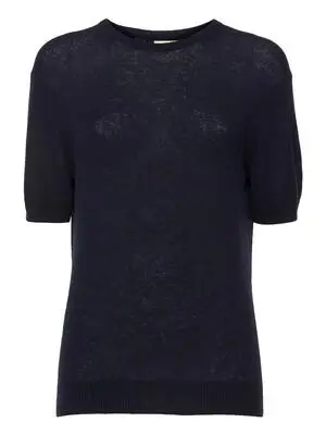 Khaite Pierre Cashmere-blend Top - Blue
