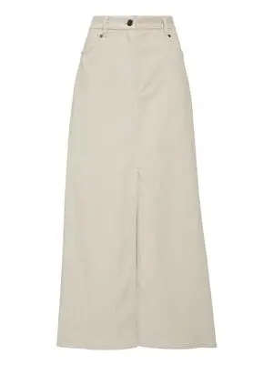 BRUNELLO CUCINELLI Brunello Cucinelli Cotton Corduroy Maxi Skirt
