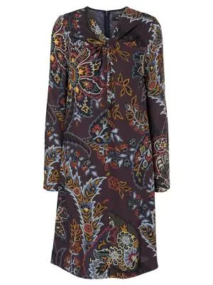 Etro Printed Viscose Blend Mini Dress - Black