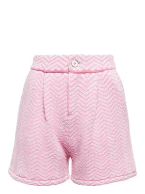 BARRIE Cashmere And Cotton-blend Boucle Shorts - Multicoloured