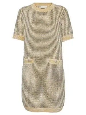 Tory Burch Striped Knit Mini Dress - Multicoloured