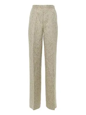 Altuzarra Hemp-blend Wide-leg Trousers - Neutrals