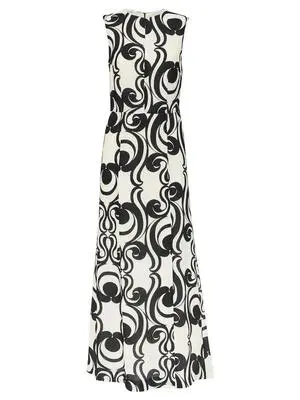 Dries Van Noten Printed Crepe Maxi Dress - Multicoloured