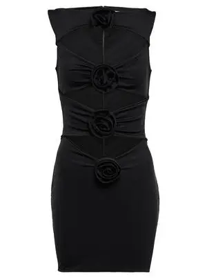 Giuseppe Di Morabito Corsage Cut Out Crepe Mini Dress - Black