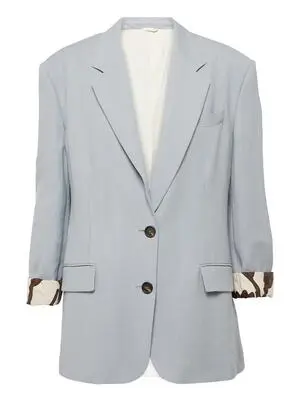 Brunello Cucinelli Single-breasted Blazer - Blue