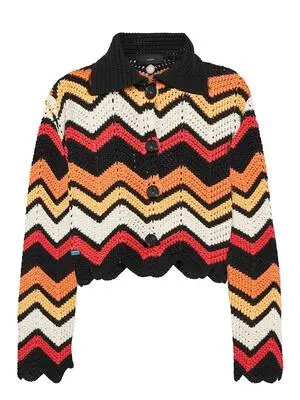 Alanui Kaleidoscopic Chevron Cardigan - Multicoloured