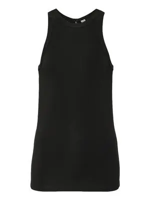 TOTEME Ribbed Jersey Tank Top - Black