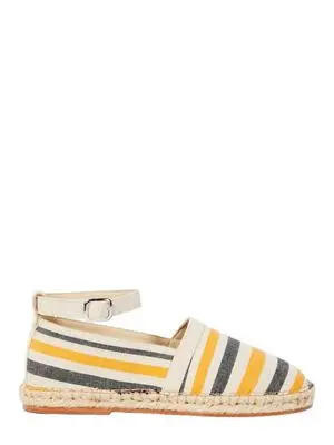 BODE Namesake Striped Espadrilles With Ankle Strap - Multicoloured
