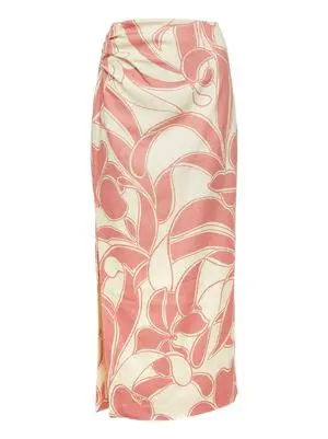 SIR. Belletto Printed Linen Maxi Skirt - Multicoloured
