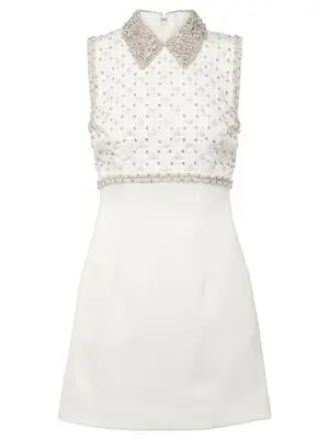 Rebecca Vallance Embellished Mini Dress - White